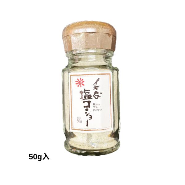原材料は、トキさんの定番商品【イキな塩】と白こしょうのみを使用した、シンプルな塩こしょうです。■ 原材料塩（イキな塩）、白こしょう■ 使い方（例）肉・魚・野菜などの下味付けや、仕上げの味付けにお使いいただけます。使用量はお好みで調整してください。