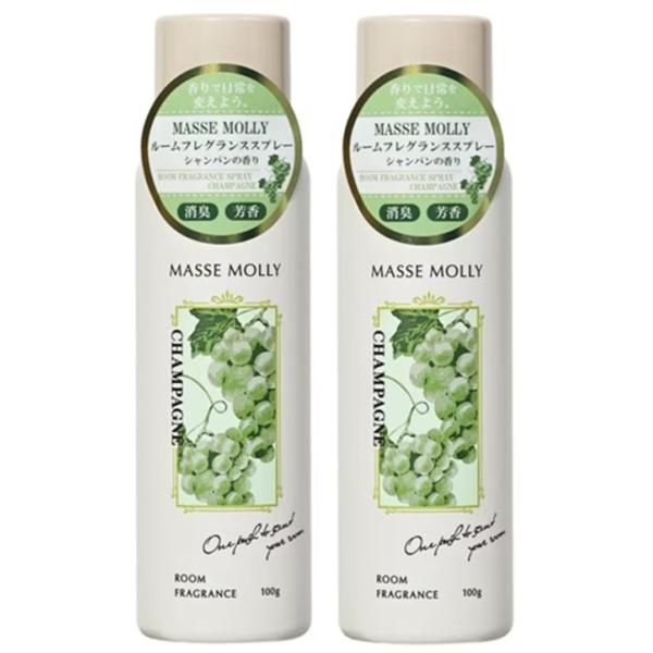 コスメステーション マッセモリー 芳香剤 消臭剤 ルーム フレグランス スプレー シャンパン 100g 2個【商品説明】●空気中に漂ういやな香りを消して、クリアな香りにリフレッシュ。●お部屋全体が爽やかで清潔感溢れる香りに包みこまれます。●...