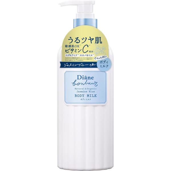 ダイアン ボヌール ボディケア ボディミルク ジャスミンブルーの香り 390ml【商品説明】●90％以上(水を含む)天然由来成分配合。●ボディミルク。●ジャスミンブルーの香り。●内容量：390ml●ビタミンC(テトラヘキシルデカン酸アスコル...