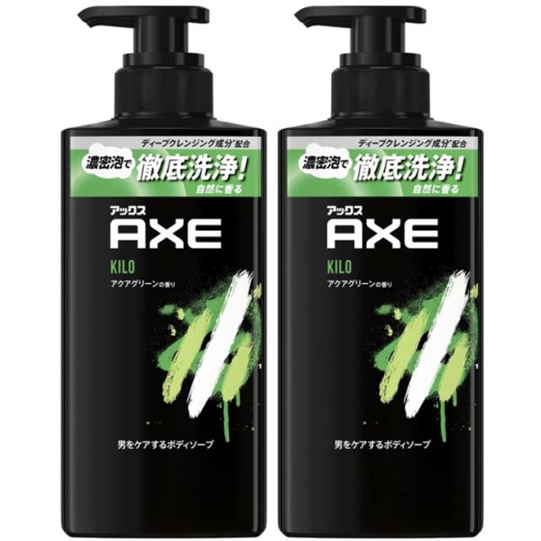 AXE アックス キロ 男性用 メンズ ボディソープ アクアグリーンの香り 本体 370g 2個【商品説明】●世界売上No.1(AXE 男性用化粧品ブランド 売上世界No.1)●アックスフレグランスボディソープシリーズから新しい香り登場。ニ...