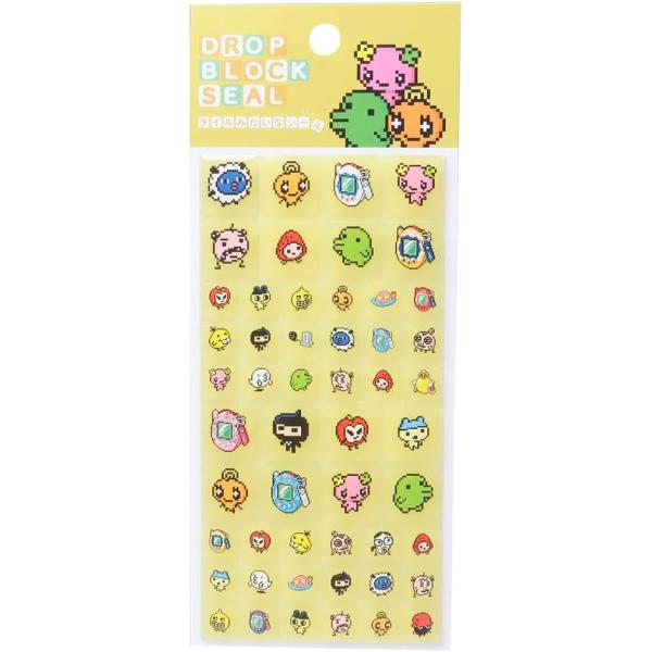 カミオジャパン たまごっち イエロー ドロップ ブロック シール 【商品説明】●たまごっちのタイルみたいなシール。●デザイン デコレーション 飾り、手帳、ステッカー。●おしゃれ シール デザイン 文具 文房具 新入学 新学期大人気ゲームたま...
