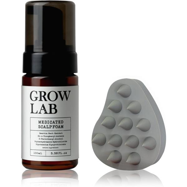 エヌオーガニック GROW LAB 頭皮 育毛 泡 パック メディケイテッド スカルプ フォーム 100ml スカルプ ブラシ セット【商品説明】●女性用育毛ケアGROW LABの泡の頭皮エッセンスとスカルプブラシのセット商品です。●グロウ...