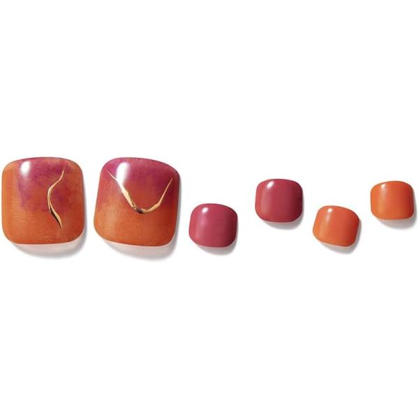 ダッシングディバ ネイル チップ マジックプレス 足 ペディキュア Aroma Therapy レッド系 MJP3P022P【商品説明】●裏面の粘着フィルムを剥がして貼るだけで完成する、ニューヨーク発ダッシングディバのジェルネイルチップです...