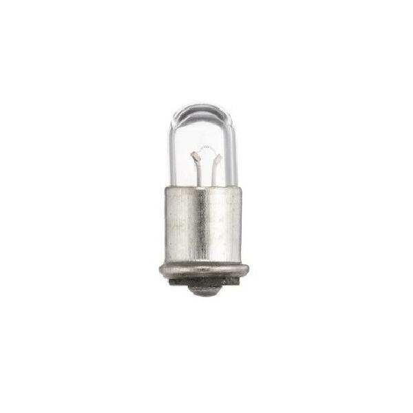 【商品詳細】商品名：ミニチュア球 販売単位：1個ガラス球：T5.5 口金：MF6 定格電圧：2.4V 電流値：0.45A用途：懐中電灯・ハンドライト・常備灯等【製品およびお取り引きに関するご注意】・寸法やフィラメント位置など個体差が生じてい...