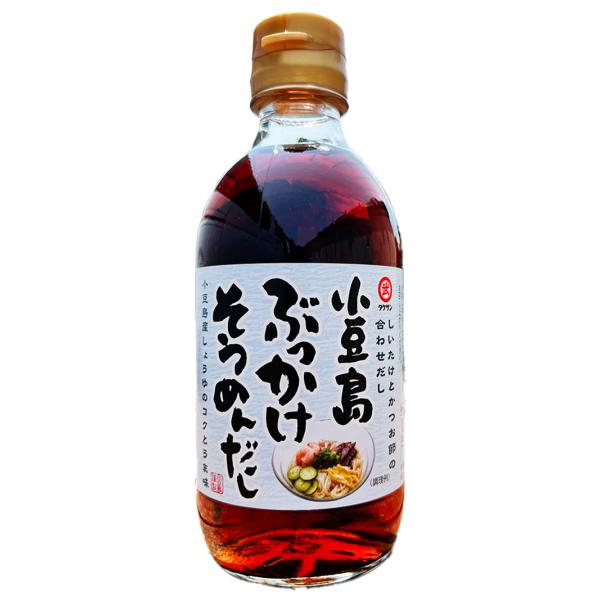 椎茸と鰹節の合わせだしに、小豆島産本醸造醤油を合わせたぶっかけタイプのだしです。使用方法1　茹でたそうめんを水で締めて、よく水を切り、器に盛ります。2　錦糸卵や椎茸の甘煮、刻みネギ等お好みの具材をのせます。3　そうめん1束(50ｇ)に対し6...