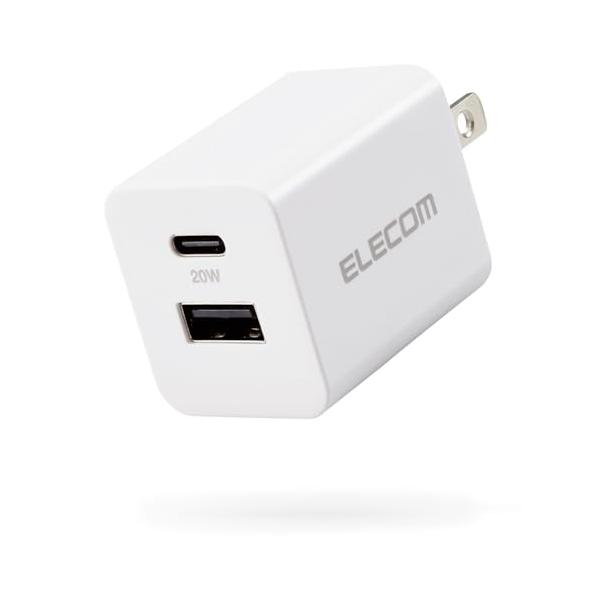 1)充電器単体ホワイト/1個入り/EC-AC22WH・Color:ホワイトSize:1個入りStyle:1)充電器単体・パッケージ個数:1・USB Type-C(TM)(USB-C(TM))ポートとUSB-Aポートの合計2ポートを搭載し対応...