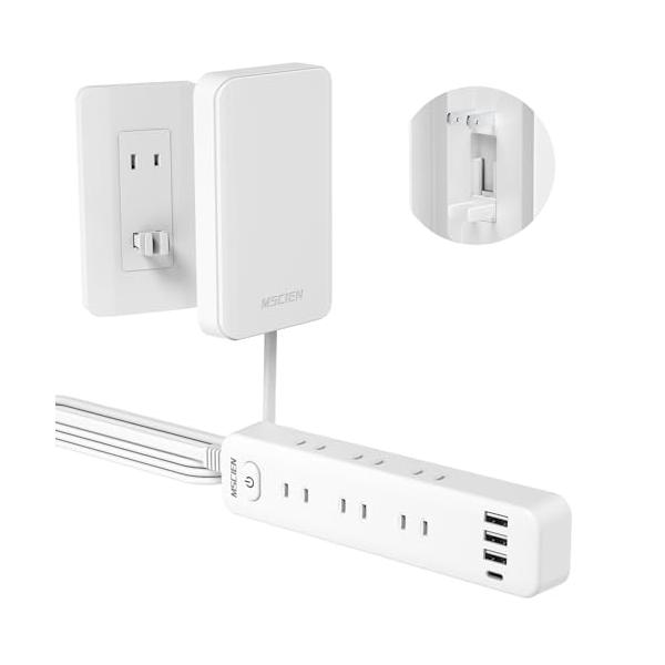 -/3m/YP4802C・Size:3m・【強化型コンセントカバー】電源タップ 薄型カバーの設計を採用し、壁面にすっきりと密着させて設置できる「見せないコンセント」として機能します。通常のコンセントカバーに比べ、調整可能な着脱式プラグを追加...