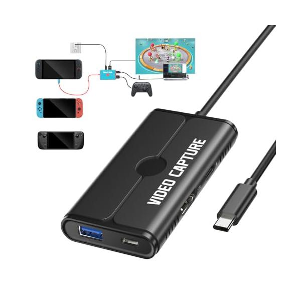 Switch 2対応 2026年新発売【ブラック】/-/AC08-1・Color:Switch 2対応 2026年新発売【ブラック】・Switch 2 対応！【1080P 60Hz 高解像度キャプチャ &amp; 最大4K 30Hz HDM...