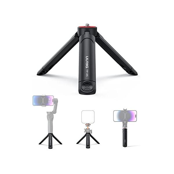 ブラック/TP-05/103AB・Size:TP-05・パッケージ個数:1・【ミニ三脚製品仕様】型番：103AB。材質：ABS樹脂＆金属＆ゴム。折りたたむサイズ：13*2.8cm。重量：80g。パッケージ：三脚のみ。インターフェース仕様：1...