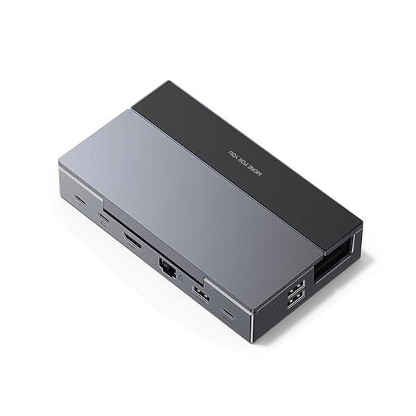 スカイグレー/9-IN-1/25869・Size:9-IN-1・パッケージ個数:1・【角度調整可能 スタンド】：このSteam deck/Switch用ドックには、2 つの折りたたみ可能なパネルで構成されるスタンドが付いています。 したがっ...