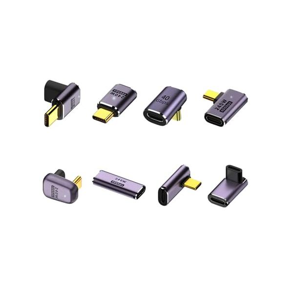 Dタイプ-/１個/-・Size:１個Style:Dタイプ・【USB-C to USB-C変換アダプタ】 USB-4 / Thunderbolt 3規格対応のUSB-C変換アダプタです。最大40Gbps高速データ転送、PD240W急速充電、8...