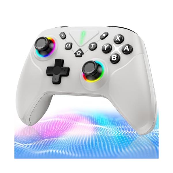 Gray/-/-・Color:Gray・【2025革新モデルSwitchコントローラー Pro】革新版スイッチ コントローラーはSwitch1代/2代/Android/IOS16.0 以上/PCに幅広く対応。従来品の最大不満だった「スティッ...