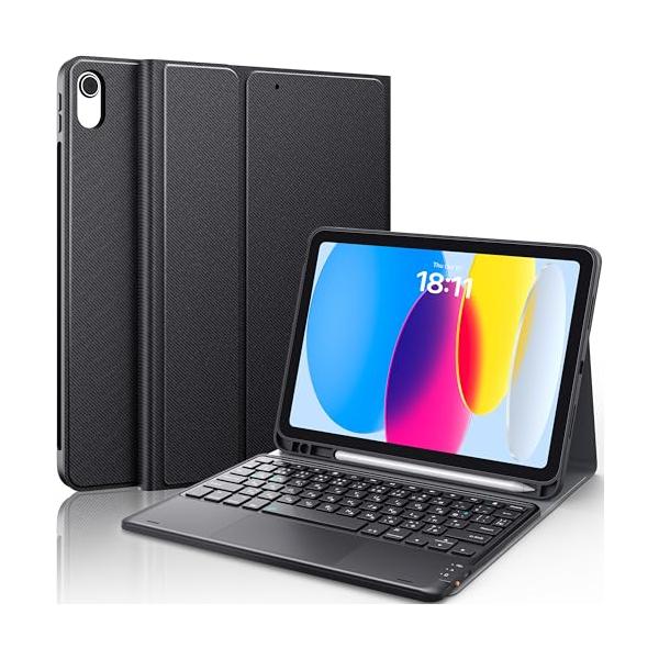 ブラック/ipad 11（a16）/10世代/ET-171-BK-JP-N・Size:ipad 11（a16）/10世代Color:ブラック・パッケージ個数:1・【BT5.1＆マルチペアリング2台切り替え】ipad 11世代キーボードケース...