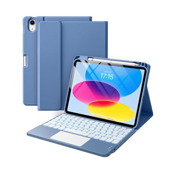 ライトブルー/iPad 10世代/A16/KB-110・Size:iPad 10世代/A16Color:ライトブルー・パッケージ個数:1・【対応機種】このキーボード ケースはiPad用 第10世代 10.9インチ（ 2022年モデル：A26...