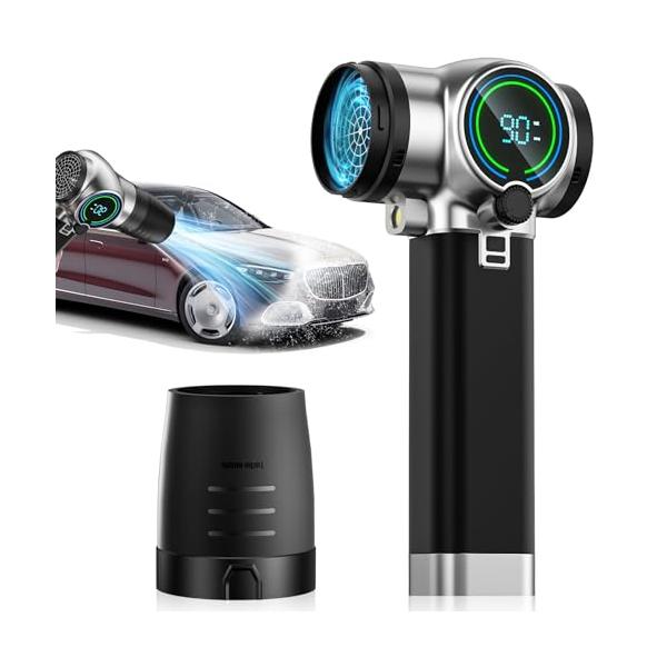 驚きのパワー! 最強ブロワー！洗車がー瞬で！シルバー・ブラック/サイズ統一/TF64A3・Color:シルバー・ブラック・【Semtyait - ドイツ レッドドット賞受賞ブランド - 待望の第二世代ブロワー、爆誕。】デザイン界の最高栄誉、...