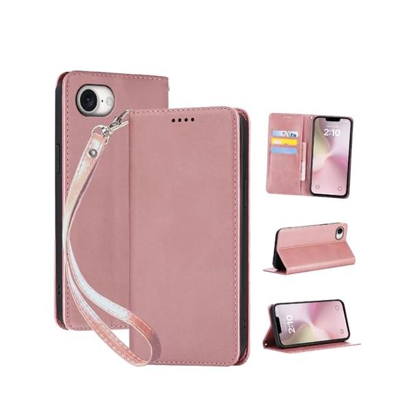 ライトローズゴールド/対応iPhone 16e/対応iPhone 16e・Size:対応iPhone 16eColor:ライトローズゴールド・対応機種： iPhone 16e 専用に設計した手帳型携帯電話ケースですので、ご購入前に携帯電話の...