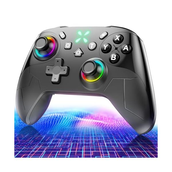 Black/-/-・Color:Black・【2025革新モデルSwitchコントローラー Pro】革新版スイッチ コントローラーはSwitch1代/2代/Android/IOS16.0 以上/PCに幅広く対応。従来品の最大不満だった「ステ...