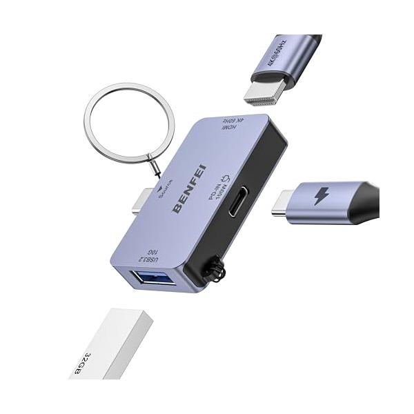 HDMI+100W+USB-/1個/000391grey・Size:1個Style:HDMI+100W+USB・【コンパクトで高性能を中心としたデザイン】：BENFEIのエンドツーエンドの市場対応力とデザイン能力、社内（PCBA）と組み立て...