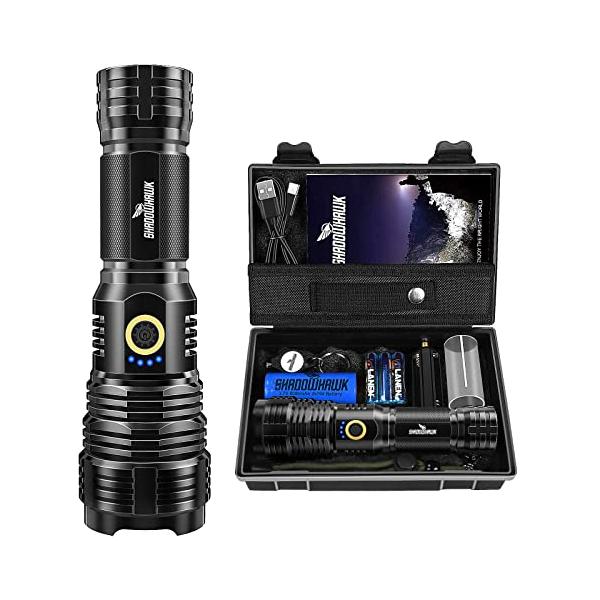 ・ブラック  JP-S1915・・Color:ブラック・【進化版！30000ルーメン 懐中電灯 led 強力 軍用 最強】Shadowhawk S1915 懐中電灯 強力 は最新のアップグレードされたXHP70.2LEDチップを搭載するので...