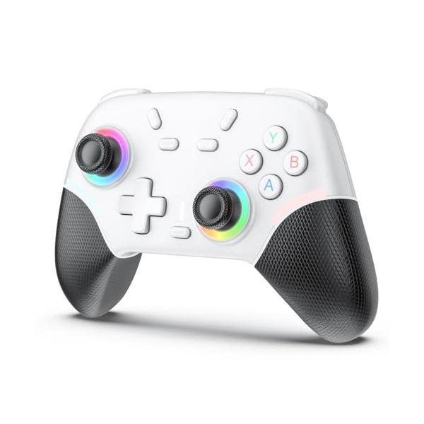 ホワイト/-/-・Color:ホワイト・パッケージ個数:1・【多機能ハンドル＆2025会員限定】ハンドルは斬新なデザイン、ユニークな外観を持ち、switch/ps4/ps3/pc windows/iosなど複数のシステムと互換性があります。...