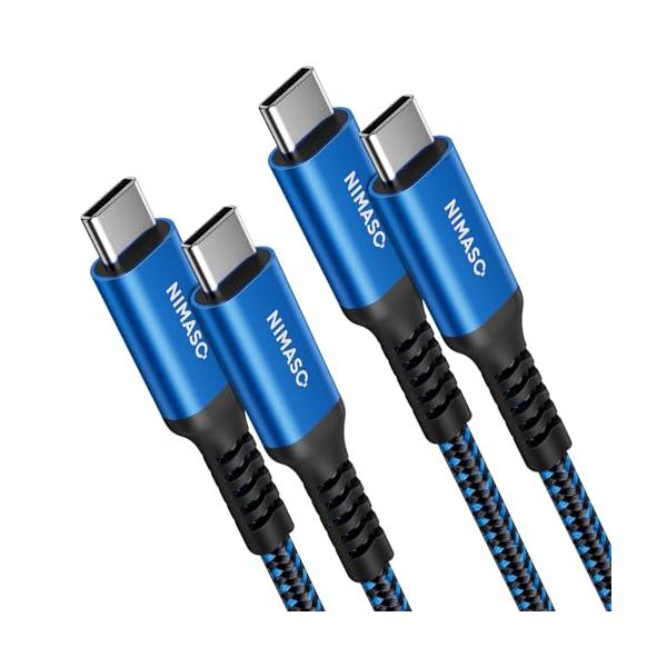 ブルー/0.3m/-・Size:0.3mColor:ブルー・【USB C to USB C ケーブル】USB-Cポート付きのデバイス(スマホ、タブレット)をUSB-Cポート付きのデバイス(パソコン、チャージャー、モバイルバッテリー)に接続す...