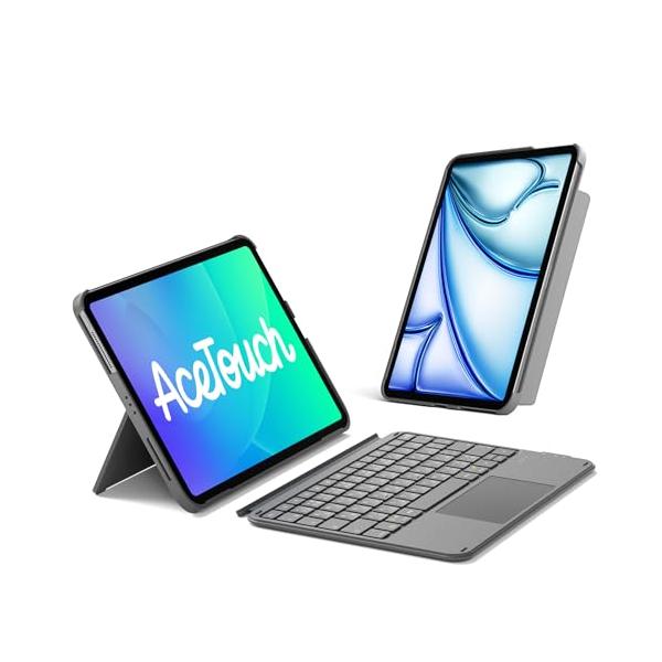 グレー/-/-・Color:グレー・パッケージ個数:1・超薄軽量：ipad a16 キーボードの厚さはわずか7.6mm、重量はたった450g。通勤時はビジネスバッグに詰め込み、出張時はリュックに入れてもスペースを取らず、片手で簡単に持ち運べ...