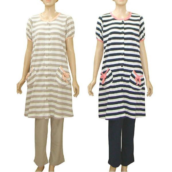 ◎サイズ/マタニティＭ〜Ｌ【上着】身丈９０ｃｍ、バスト〜１０１までｃｍ【パンツ】総丈１０１ｃｍ、股下６８ｃｍ◎品質/綿８０％・ポリエステル２０％（パイル）◎仕様/【上着】両サイドアウトポケット付【パンツ】ウエスト調節：ボタンホール付ゴム調節