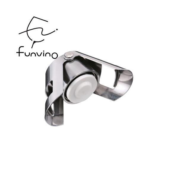 ◎配送方法：通常：宅配便（メール便不可商品）◎商品名：ステンレス シャンパンストッパー◎メーカー：ファンヴィーノ◎品番：05223◎製品サイズ：40×40×55◎材質：ステンレス、シリコン◎梱包形態：クリア箱※フック対応可◎関連シリーズ：ボ...