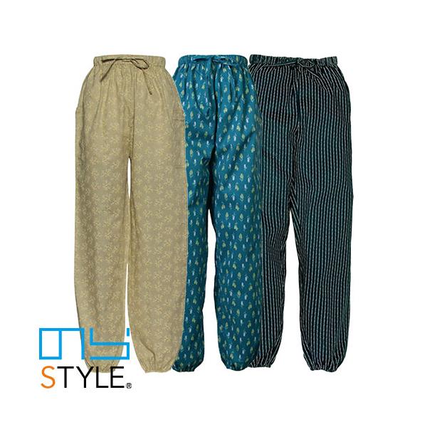 ◎配送方法：通常：宅配便（メール便不可商品）◎商品名：のらぱん◎メーカー：のらスタイル◎品番：NS-507◎素材：綿100%◎ブランド：のらスタイル◎商品説明：昔ながらの「もんぺ」をのらスタイルがアレンジ。屈んでも背中が出にくく、腰回りのゆ...