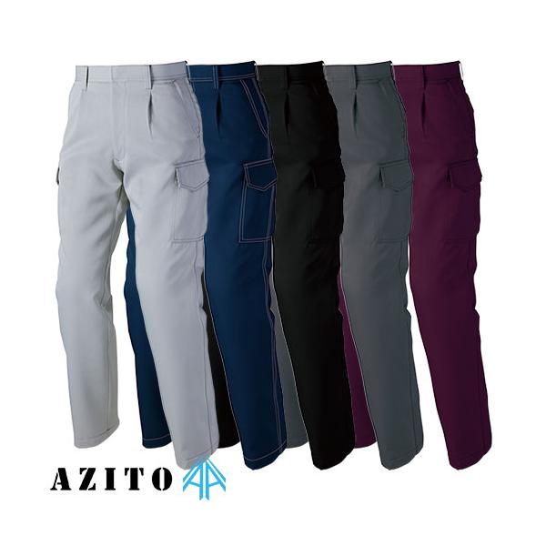 ◎配送方法：通常：宅配便（メール便不可商品）◎商品名：カーゴパンツ（1タック）◎メーカー：アイトス（AITOZ）◎品番：AZ-11404◎素材：ツイル ポリエステル100%ボタン/金属ファスナー/金属/アルミ（スライダー/金属）◎機能：帯電...