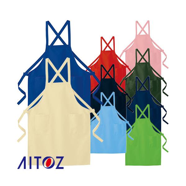 ◎配送方法：通常：宅配便（メール便不可商品）◎商品名：エプロン（Ｅ01TC）◎メーカー：アイトス（AITOZ）◎品番：8635◎素材：ツイル（ポリエステル65％・綿35％）◎機能：左右前ポケット◎仕様：フリーサイズ（総丈80cm・裾幅62c...