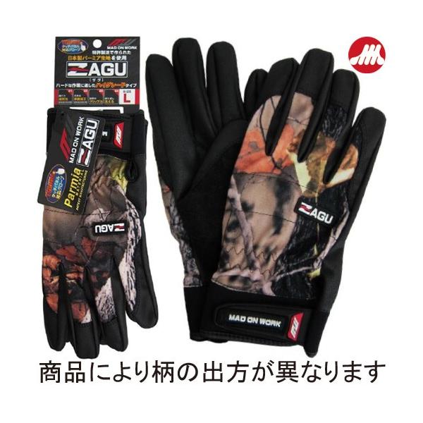 ◎配送方法：通常：宅配便（メール便不可商品）◎商品名：ZAGU ザグ◎メーカー：ミタニコーポレーション◎素材：手の平部：ナイロン生地（ウレタン樹脂加工）手の甲部：ポリエステル100%◎シリーズ：MAD ON WORK グローブ◎重量：S、M...