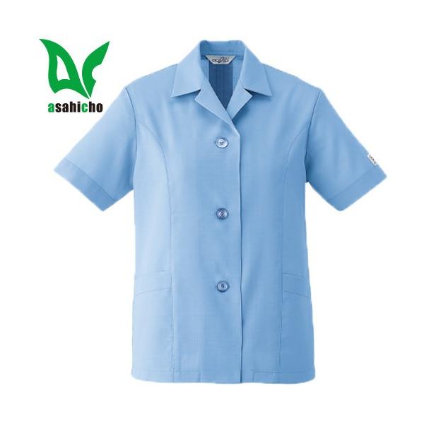 ◎配送方法：通常：宅配便（メール便不可商品）◎商品名：半袖スモック◎メーカー：Asahicho◎品番：E2550◎規格：エコマーク◎素材：ポリエステル65%、レーヨン35%◎機能：清涼素材◎商品説明：半袖スモック、カラー:サックス、日本製生...