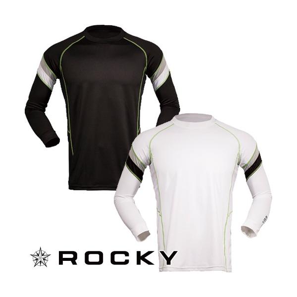 ◎配送方法：通常：宅配便（メール便対応商品）◎商品名：ラグラン長袖コンプレッション◎メーカー：ロッキー(ROCKY)◎品番：RC3903◎素材：ポリエステル95％ポリウレタン5％　ストレッチ天竺◎機能：ストレッチ、クールコア（吸汗速乾、冷感...