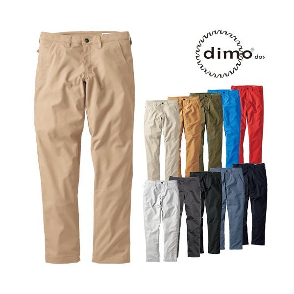 ◎配送方法：通常：宅配便（メール便不可商品）◎商品名：メンズパンツ◎メーカー：dimo(ディモ)◎品番：D511◎素材：ストレッチツイル ポリエステル80%・綿20%◎機能：ストレッチ素材、イージーケア(形態安定)、帯電防止、吸水速乾◎ブラ...