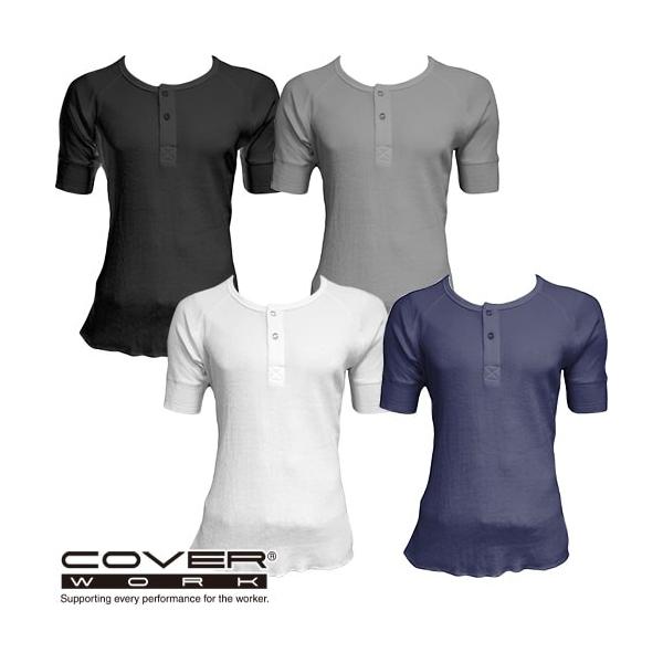 ◎配送方法：通常：宅配便（メール便不可商品）◎商品名：サーマル半袖Tシャツ(ヘンリーネック)◎メーカー：カヴァーワーク(COVER WORK)◎品番：TMF-6042◎素材：綿、ポリエステル◎機能：吸汗性、速乾性、肌触り柔らか◎ブランド：C...