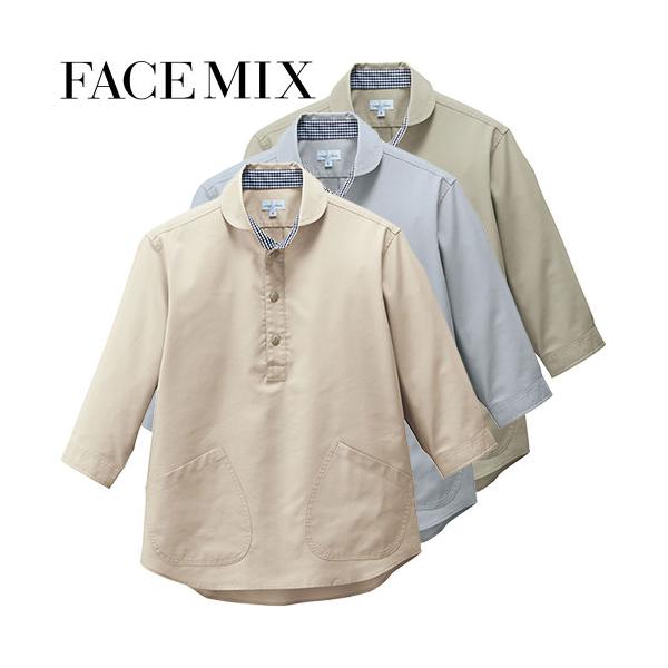 ◎配送方法：通常：宅配便（メール便不可商品）◎商品名：プルオーバー七分袖シャツ◎メーカー：FACEMIX◎品番：FB4566U◎素材：オックスフォード（ポリエステル65％・綿35％）◎機能：ECOtopia（エコトピア）◎ブランド：FACE...