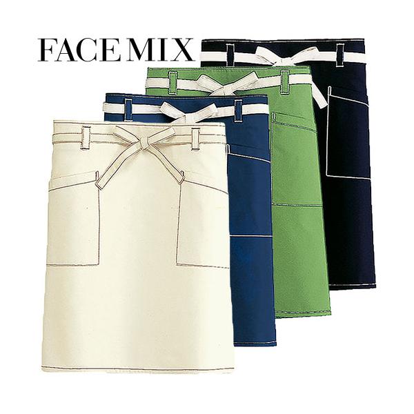 ◎配送方法：通常：宅配便（メール便不可商品）◎商品名：ミドルエプロン◎メーカー：FACEMIX◎品番：FK7197◎素材：オックスフォード（ポリエステル65％・綿35％）◎ブランド：FACEMIX◎仕様：前中心丈54cm・身幅84cm◎シリ...