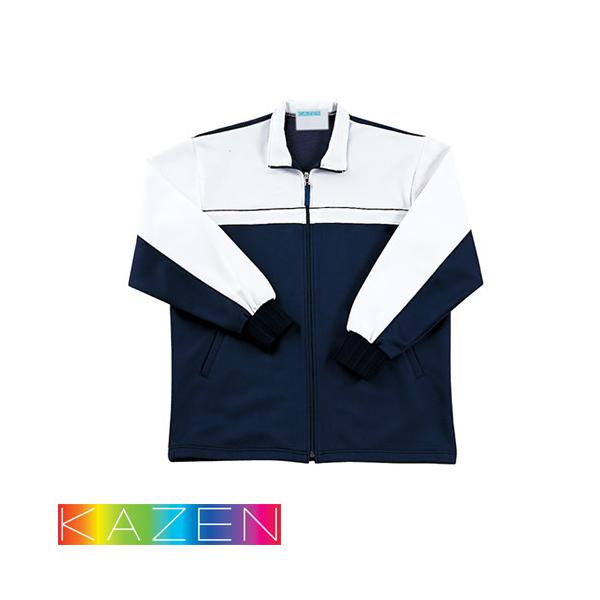 KAZEN（カゼン） ケアジャケット 241-31（ネイビー） M - 白衣・医療用衣料