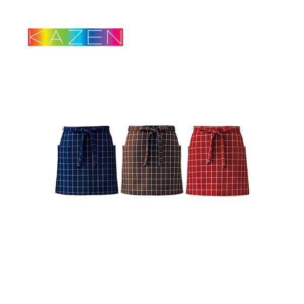 ◎配送方法：通常：宅配便（メール便対応商品）◎商品名：サロンエプロン◎メーカー：KAZEN(カゼン)◎品番：APK492-K8、APK492-K33、APK492-K81◎素材：カチオンチェック（ポリエステル100％）◎機能：制電、退色防止...