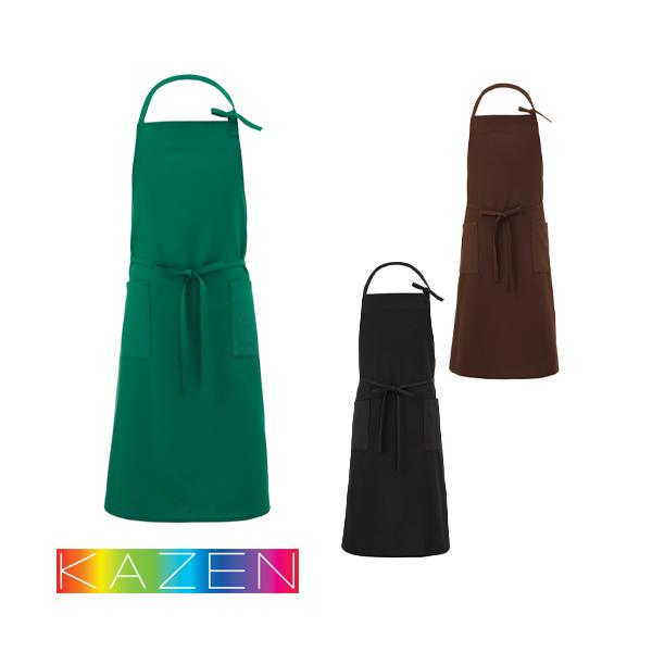 ◎配送方法：通常：宅配便（メール便不可商品）◎商品名：胸当てエプロン(首掛け)◎メーカー：KAZEN(カゼン)◎品番：KZN496-63、KZN496-65、KZN496-67◎素材：RENU制電ポプリン（ポリエステル100%）◎機能：制電...