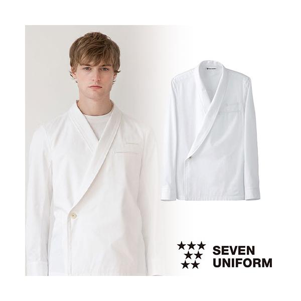 ◎配送方法：通常：宅配便（メール便不可商品）◎商品名：和ドレスコート 長袖[兼用]◎メーカー：セブンユニフォーム◎品番：BA1043-0◎素材：超長綿ツイル[綿100%]◎仕様：左胸両玉縁ポケット(大・小)、内掛けボタン◎商品説明：上質な超...