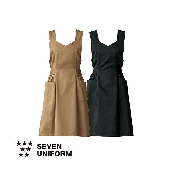 ◎配送方法：通常：宅配便（メール便不可商品）◎商品名：エプロンドレス◎メーカー：セブンユニフォーム◎品番：CS2337-6、CS2337-9◎素材：ツイル[ポリエステル65%・綿35%]◎機能：・制電小さなことだけれど、かなり邪魔になるパン...