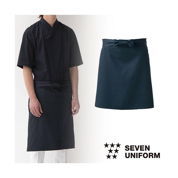 ◎配送方法：通常：宅配便（メール便対応商品）◎商品名：調理前掛◎メーカー：セブンユニフォーム◎品番：JT4551-1◎素材：カツラギ[綿100%]◎商品説明：ユニフォーム定番の綿100%カツラギ生地、ダークブルーで作られた調理前掛けです。白...