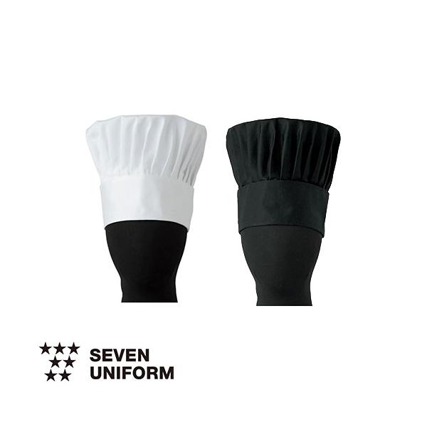 ◎配送方法：通常：宅配便（メール便対応商品）◎商品名：山高帽◎メーカー：セブンユニフォーム◎品番：JW4658-0、JW4658-9◎素材：カツラギ[綿100%]◎商品説明：カツラギの綿100%素材のコック帽。高さ24.5cm。白黒の展開が...