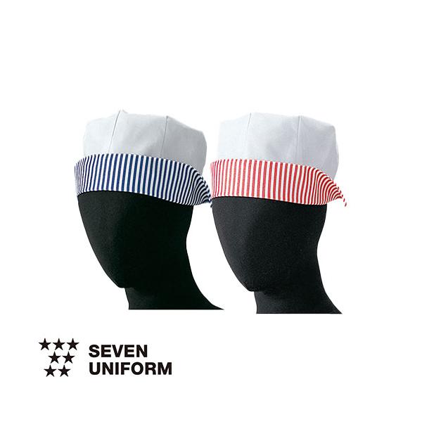 ◎配送方法：通常：宅配便（メール便不可商品）◎商品名：ホワイティキャップ◎メーカー：セブンユニフォーム◎品番：JW4680-1、JW4680-2◎素材：ブロード 先染めデニムストライプ[ポリエステル65%・綿35%]◎機能：・抗菌・防臭食中...