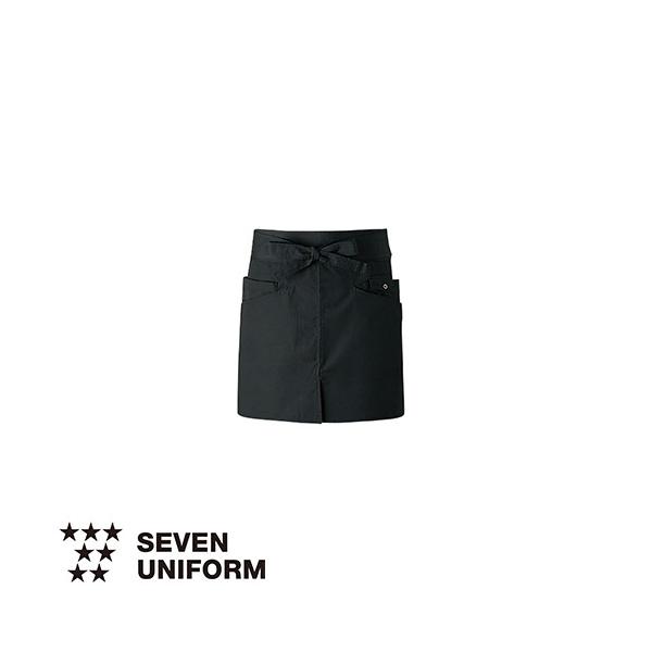 ◎配送方法：通常：宅配便（メール便対応商品）◎商品名：ショートエプロン◎メーカー：セブンユニフォーム◎品番：WT7811-9◎素材：タッサー[ポリエステル65%・綿35%]◎仕様：ポケット(4)、フラップ付ソムリエナイフポケット(1)◎商品...