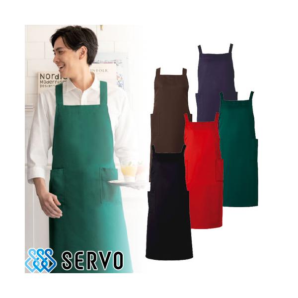 ◎配送方法：通常：宅配便（メール便不可商品）◎商品名：胸あてエプロン◎メーカー：サーヴォ(Servo)◎品番：CA1631、CA1640、CA1641、CA1642、CA1643◎素材：ツイル ポリエステル 99% ナイロン1%◎機能：制電...
