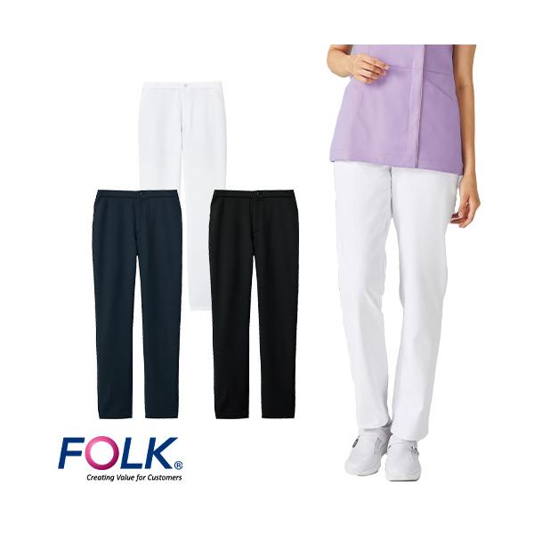 ◎配送方法：通常：宅配便（メール便不可商品）◎商品名：スリムストレートパンツ◎メーカー：FOLK(フォーク)◎品番：6021SC-1、6021SC-9、6021SC-17◎素材：テトラストレッチ(ポリエステル100%)◎仕様：脇ゴム/両脇ポ...
