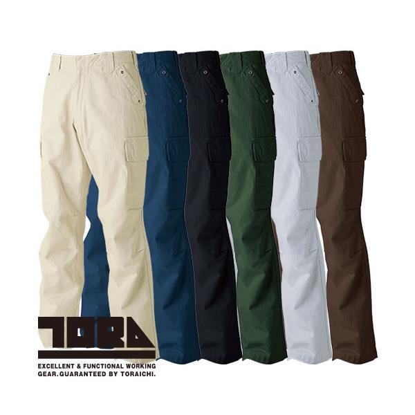 ◎配送方法：通常：宅配便（メール便不可商品）◎商品名：カーゴパンツ◎メーカー：寅壱(TORA)◎品番：3942-219◎素材：綿100%◎機能：吸汗性、日本製素材◎商品説明：●マジックテープ付バックポケット●マジックテープ付サイドポケット●...